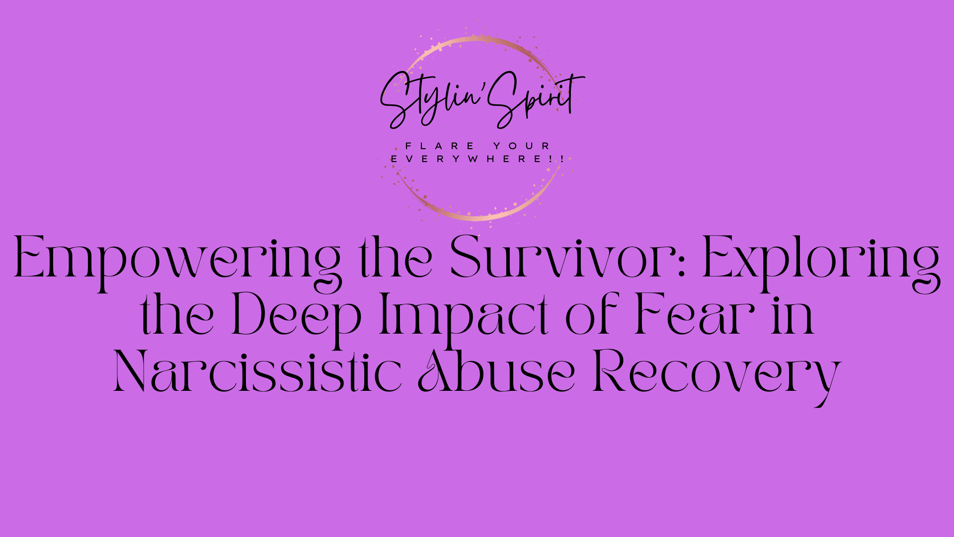 Empowering the Survivor: Exploring the Deep Impact of Fear in ...